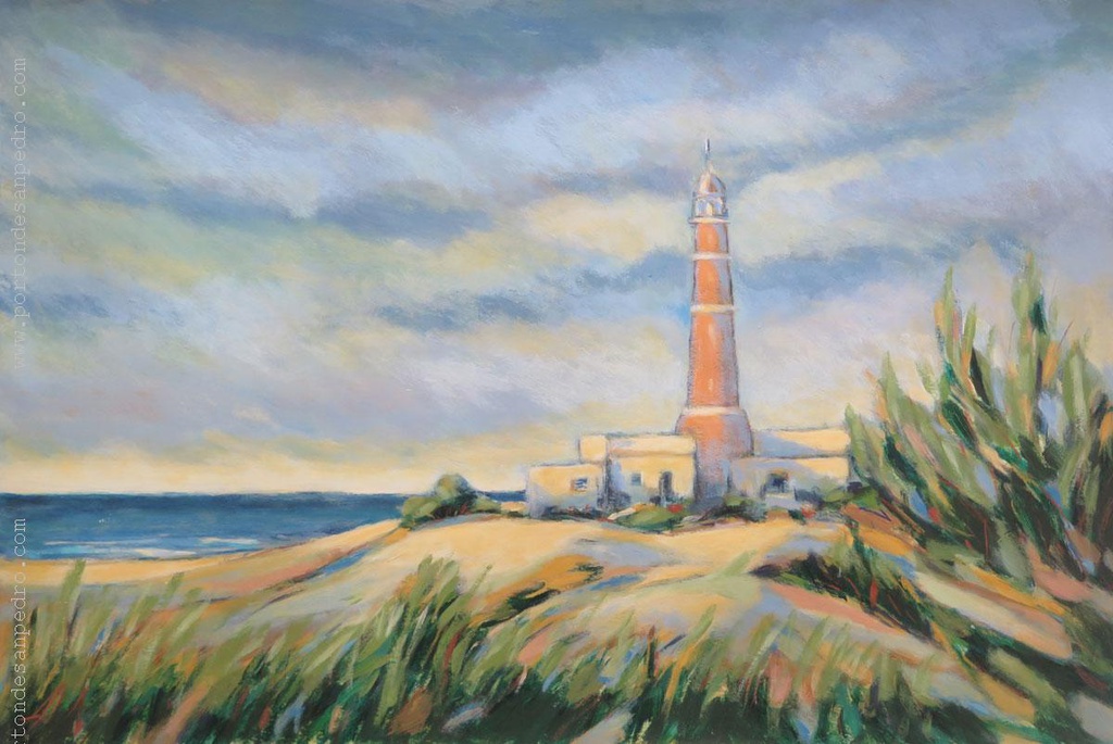Paisaje con faro Alvira, Andrés | Porton de San Pedro